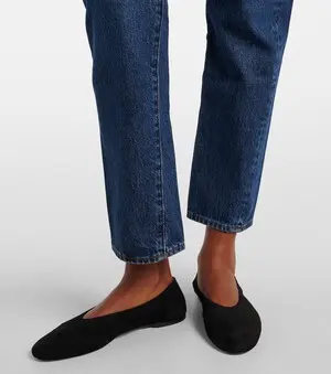 TOTEME Twisted Seam Mid-rise Straight Jeans In Worn