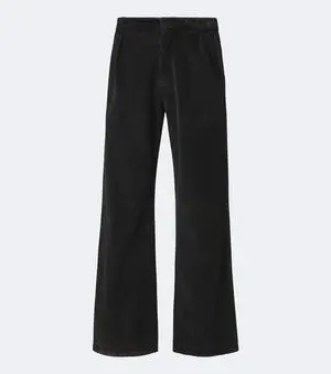 THE ROW Paulo Cotton Corduroy Wide-leg Pants - Black