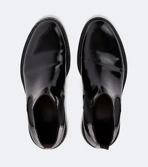 THE ROW Gable Leather Chelsea Boots