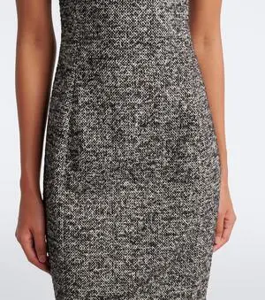 Dolce & Gabbana Wool And Silk-blend Tweed Midi Dress