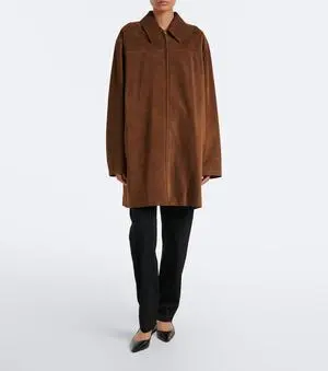 THE ROW Dakara Suede Coat