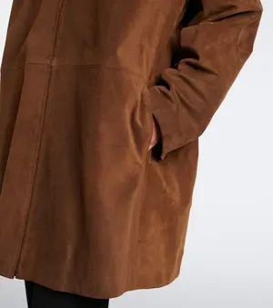 THE ROW Dakara Suede Coat
