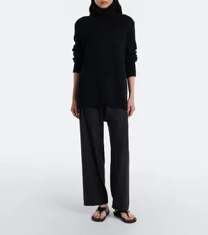 THE ROW Jaine Silk Wide-leg Pants