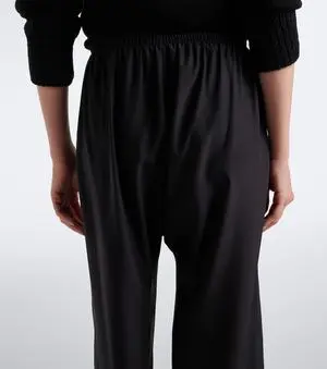 THE ROW Jaine Silk Wide-leg Pants