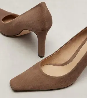 THE ROW Carla 80 Suede Pumps