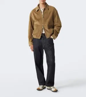 ARMA Maddox Suede Blouson Jacket - Beige