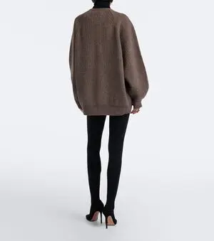 Nour Hammour Whit Cashmere And Wool Tights - Black