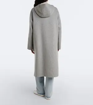 Moncler Anthrene Reversible Wool And Cashmere Down Coat