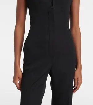 Alexander McQueen High-rise Wool Flared Trousers