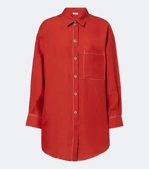 ERES Flashing Linen Shirt - Orange