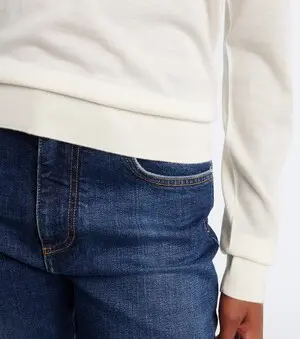 Dolce & Gabbana Embellished Cashmere-blend Polo Sweater