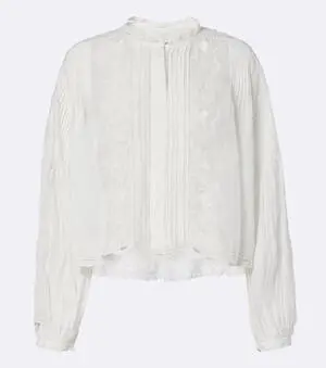 Isabel Marant Étoile Rubra Broderie Anglaise Blouse - White