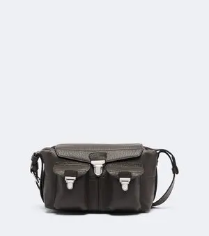 LEMAIRE Gear Mini Leather Shoulder Bag - Brown