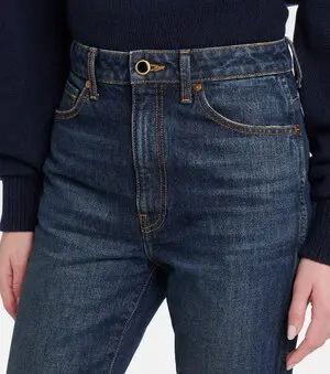 Khaite Abigail High-rise Straight Jeans