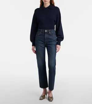 Khaite Abigail High-rise Straight Jeans