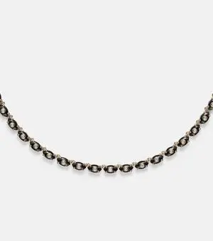 SYDNEY EVAN 14kt Yellow Onyx And Diamond Necklace