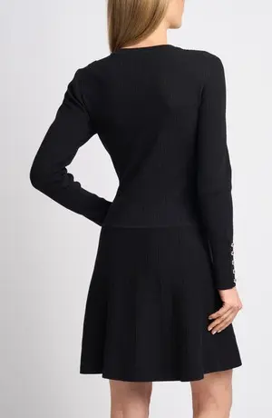Ted Baker London Karla Button Cuff Minidress