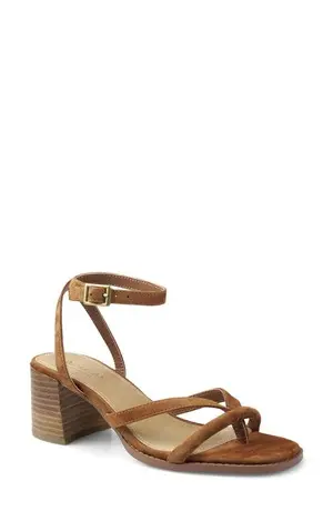 ARTISAN CRAFTED BY ZIGI Strappy Block Heel Sandal - Tan Suede
