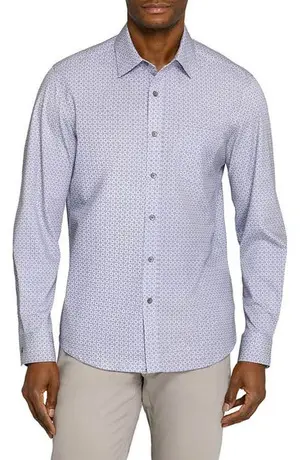 W.R.K Geo Reworked Button Up Shirt - Grey