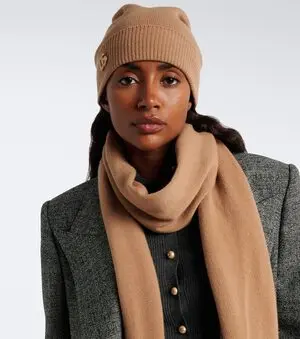 Dolce & Gabbana Dg Embellished Virgin Wool Beanie