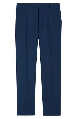 OPEN EDIT Skinny Fit Pleated Suit Pants - Navy Pageant