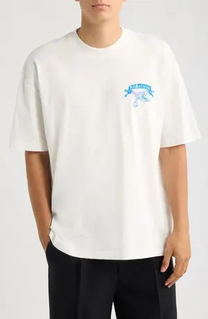 ALLSAINTS Cray Short Sleeve Graphic Organic Cotton T-shirt - Chalk White