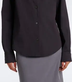 Miu Miu Cotton-blend Poplin Shirt