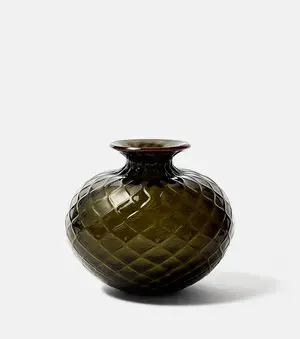 VENINI Monofiori Balloton Small Murano Glass Vase - Green