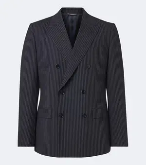 Dolce & Gabbana Pinstripe Double-breasted Wool-blend Blazer