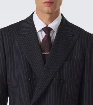 Dolce & Gabbana Pinstripe Double-breasted Wool-blend Blazer