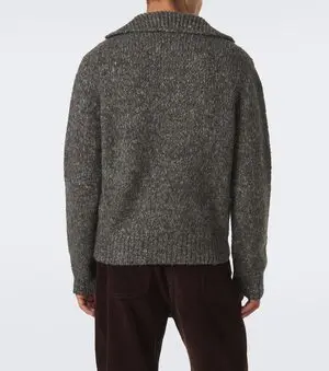 Dolce & Gabbana Wool, Alpaca, And Linen Polo Sweater