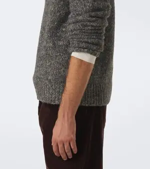 Dolce & Gabbana Wool, Alpaca, And Linen Polo Sweater