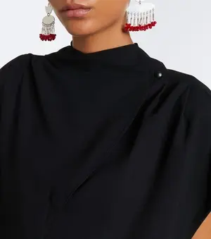 Isabel Marant Étoile Selene Tie-neck Crêpe Blouse - Black