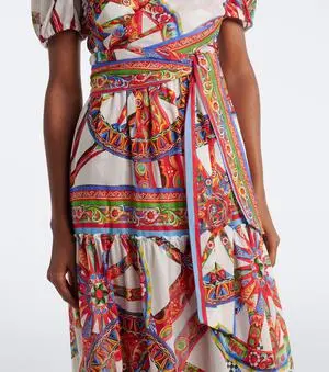Dolce & Gabbana Carretto Cotton Maxi Dress