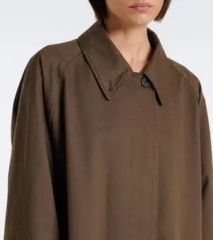 THE ROW Iza Cotton Gabardine Coat