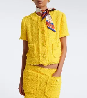Dolce & Gabbana Cotton-blend Bouclé Jacket