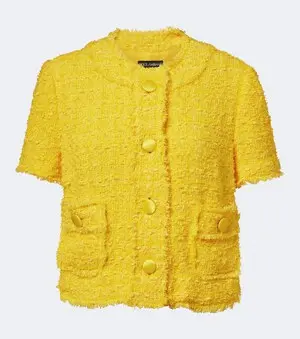 Dolce & Gabbana Tweed Jacket - Yellow