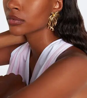 Jacquemus Palmier Embellished Drop Earrings