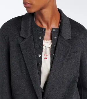 Isabel Marant Étoile Clesa Wool And Cashmere Coat - Grey