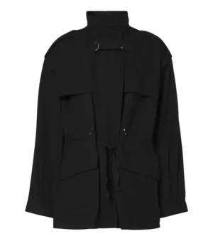 Isabel Marant Étoile Adelys Cotton-blend Gabardine Jacket - Black