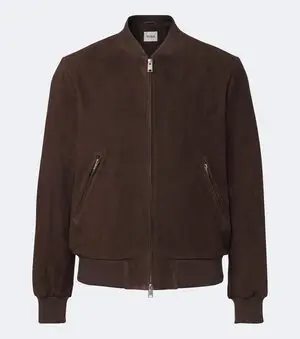 ARMA Didier Suede Bomber Jacket - Brown
