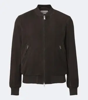 ARMA Didier Suede Bomber Jacket - Brown