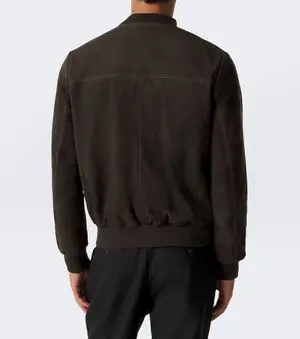 ARMA Didier Suede Bomber Jacket - Brown