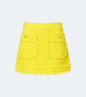 Dolce & Gabbana Cotton-blend Tweed Mini Skirt