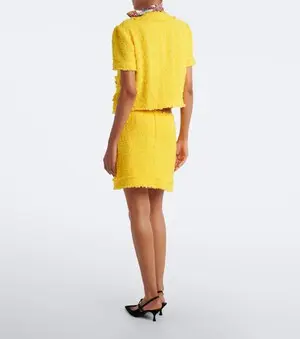 Dolce & Gabbana Cotton-blend Tweed Mini Skirt