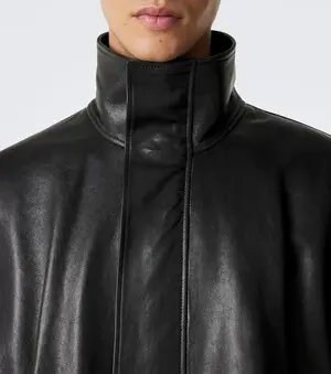 ARMA Paulo Leather Blouson Jacket - Black