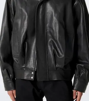 ARMA Paulo Leather Blouson Jacket - Black