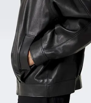 ARMA Paulo Leather Blouson Jacket - Black