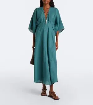ERES Brilliance Linen Midi Dress