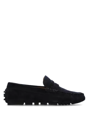 Emporio Armani Suede Loafers - Navy Blue